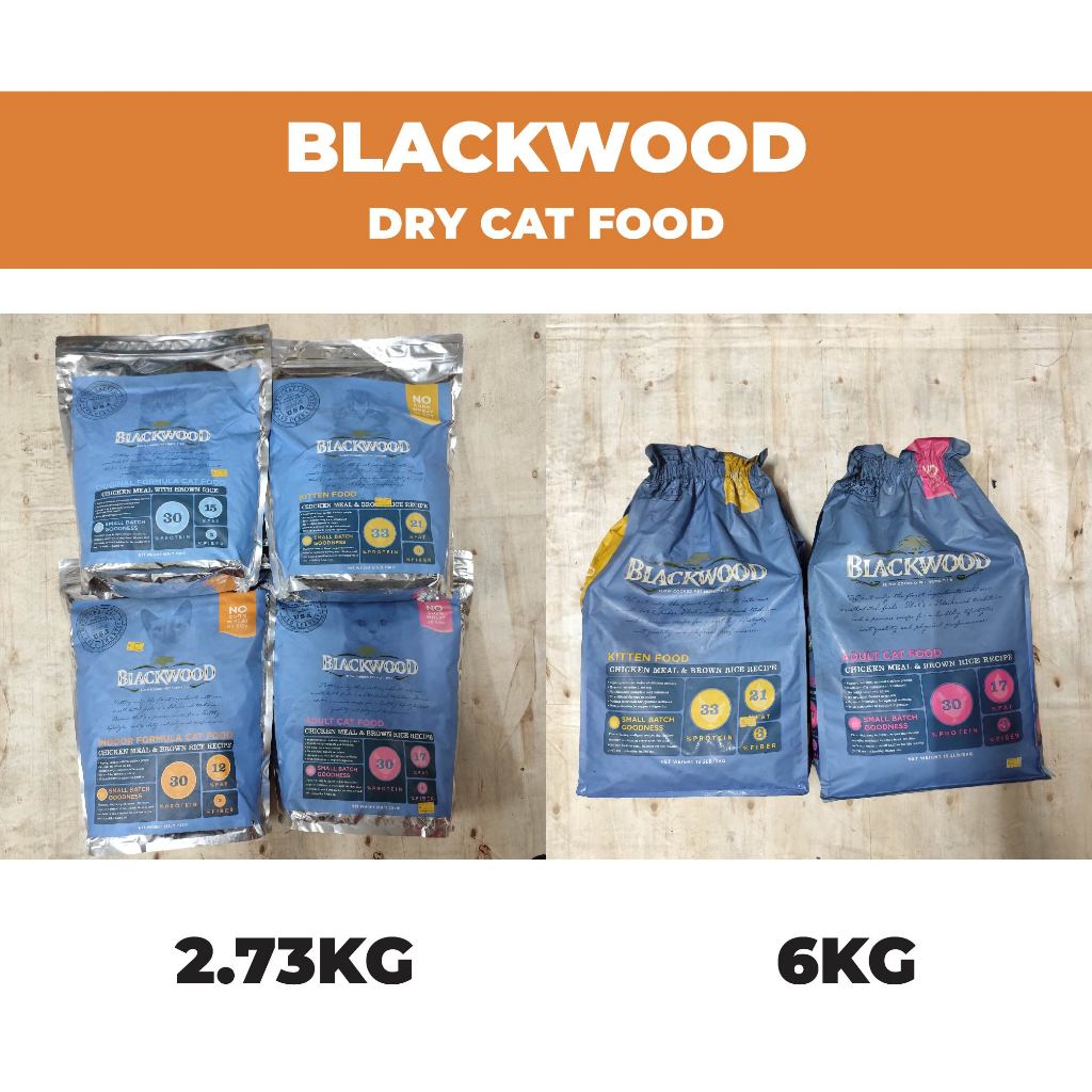 【Expired & Defect Clearance】Blackwood Dry Cat Food 2.73kg / 6kg Cat Dry ...