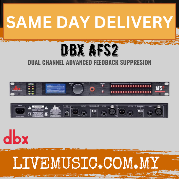 Dbx By Harman AFS2 Advanced Feedback Suppression® Processor with Full ...