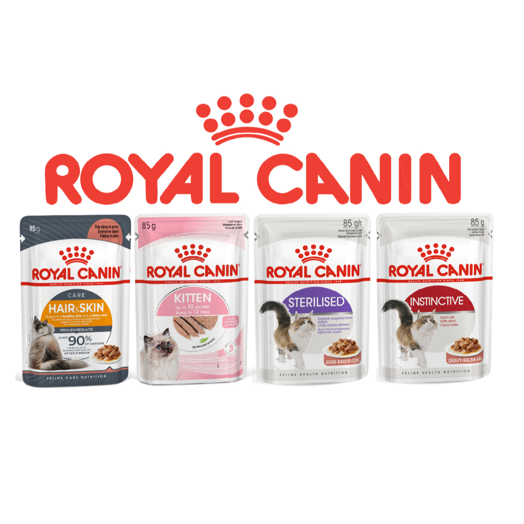 Royal Canin Pouch Wet Food 85g ( Instinctive / Hair&Skin / Kitten ...