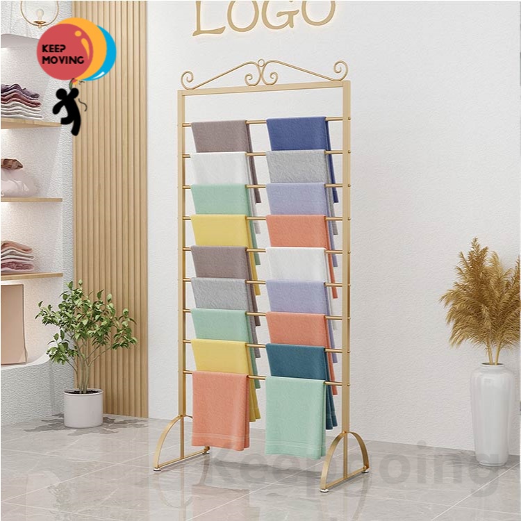Double Sided Scarf Cloth Display Rack Display Stand Rak Paparan ...