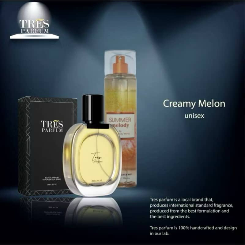 Creamy Melon By Tres Perfume EDP Premium Blend 30ml/10ml | Shopee Malaysia