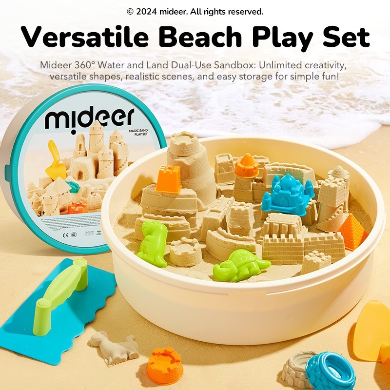 Mideer Magic Sand Play Set Sand With 25 Accessories (2kg) | Shopee Malaysia