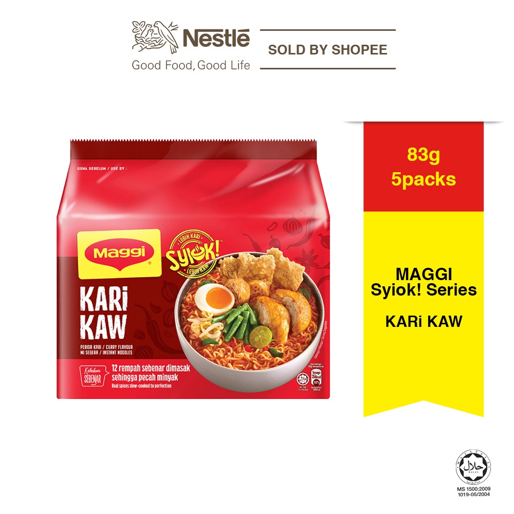 MAGGI Syiok Kari Kaw 83g x 5 Packs (Halal) | Shopee Malaysia