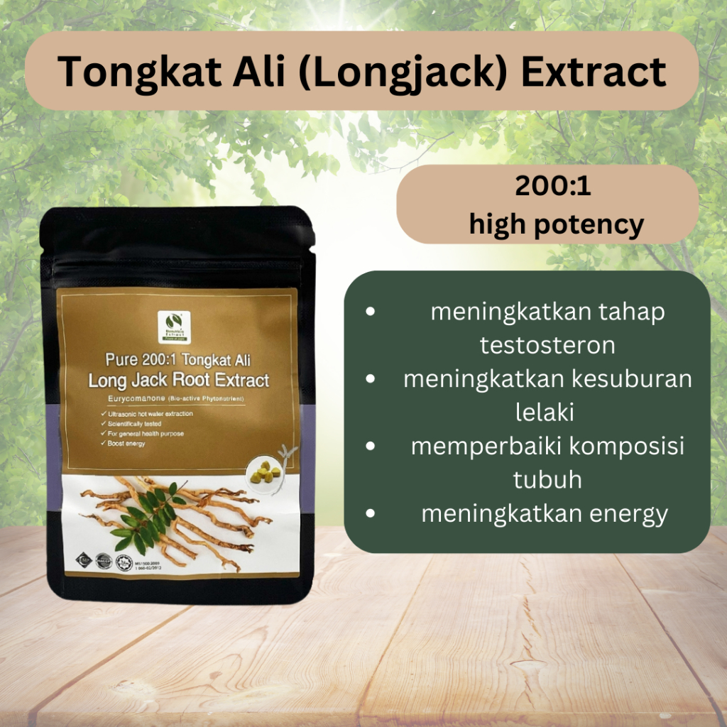 Bionutricia Longjack Tongkat Ali Root Standardized Extract Tablet (30 ...