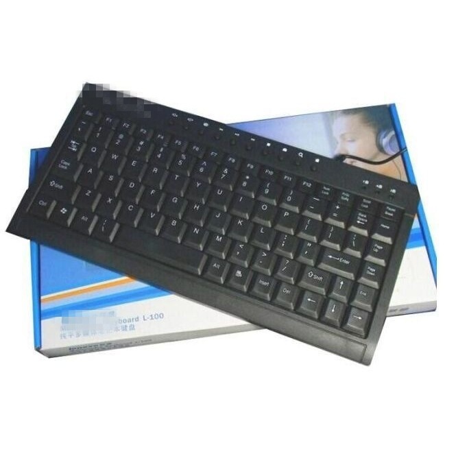 Ultra-Thin USB Small Keyboard L100 Multimedia Mute Office Notebook ...