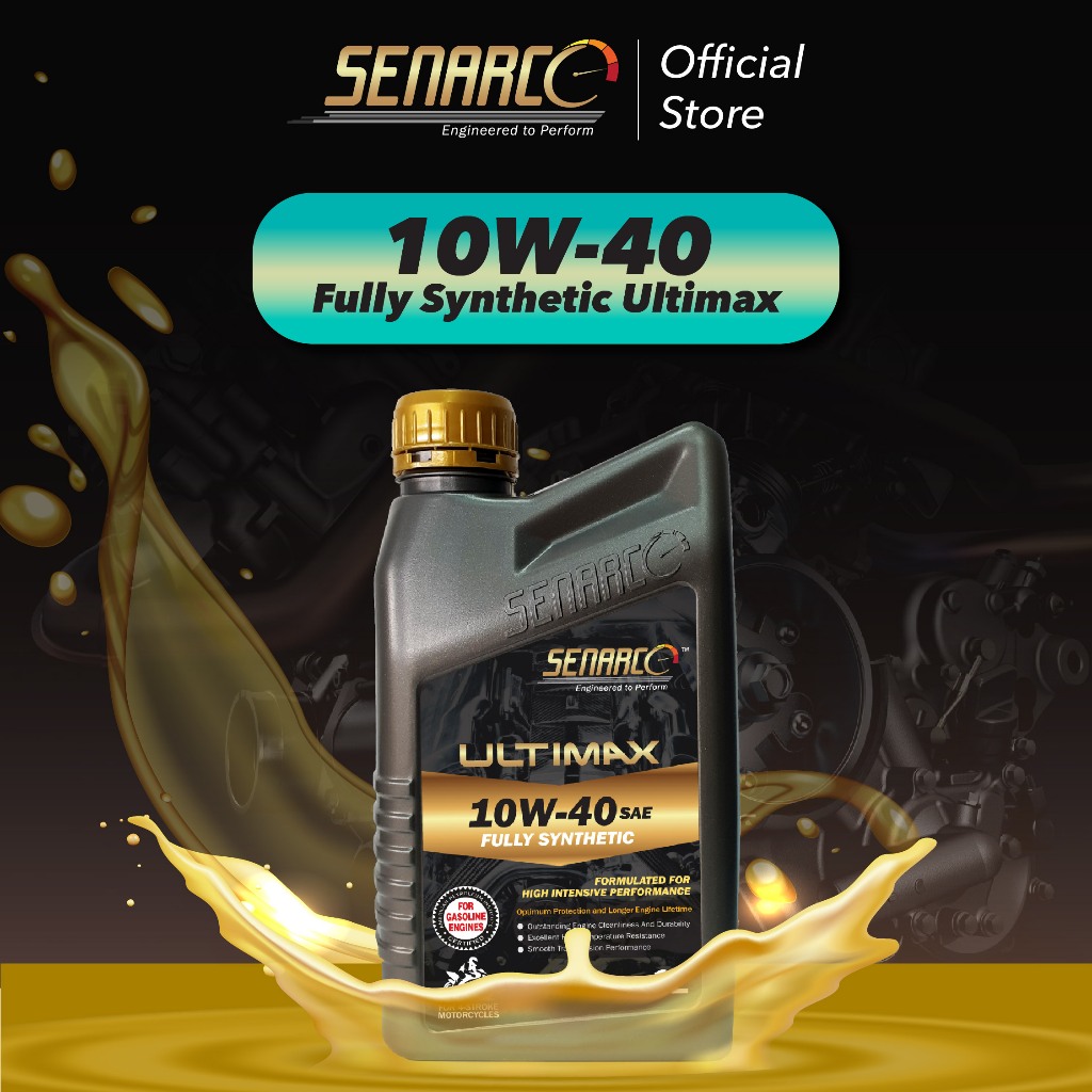Senarco Ultimax 10W40 Fully Synthetic 4T Motor Oil Y15R Honda RS ...