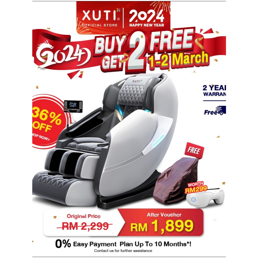 XUTI Massage Chair Zero Gravity Full Body Shiatsu Wt Heating Therapy ...