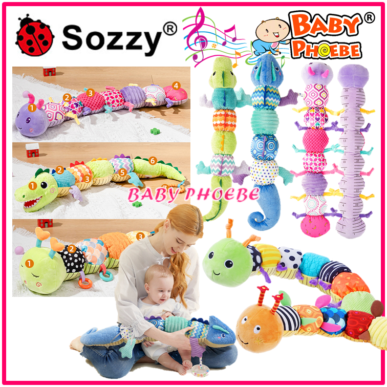 Sozzy Cute Music Caterpillar Inchnoworm Baby Toy Ruler Soft Toys (1pc ...