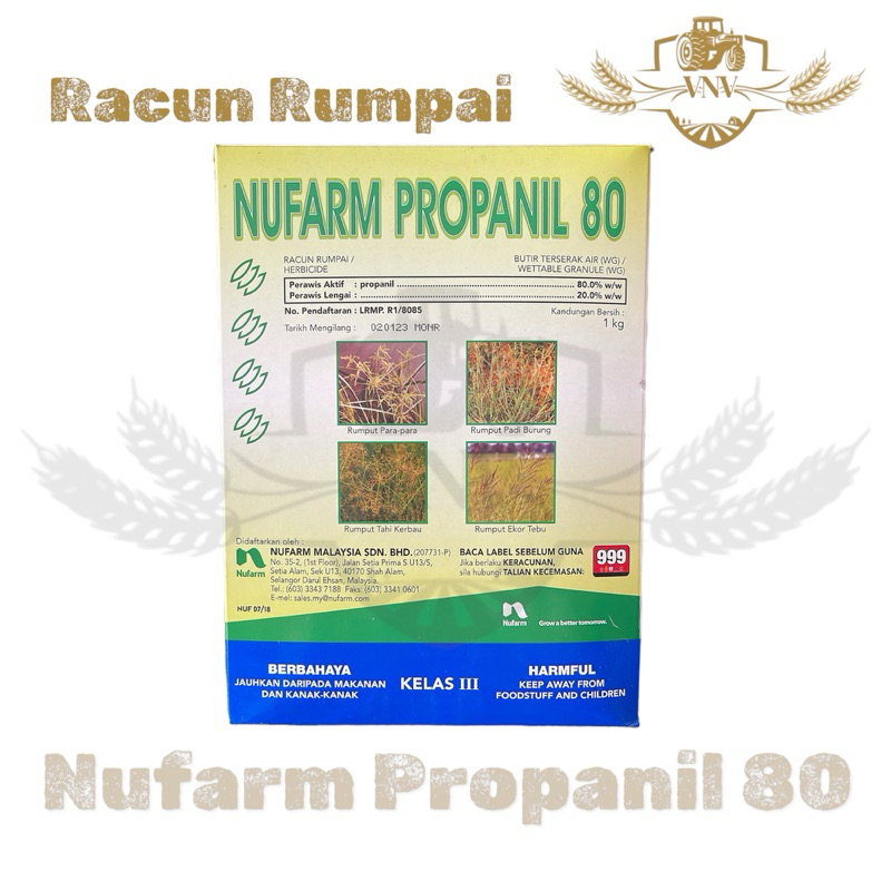 Nufarm propanil 1kg Racun rumpai sama (Leptonil, Lescplo, Stam, skipper ...