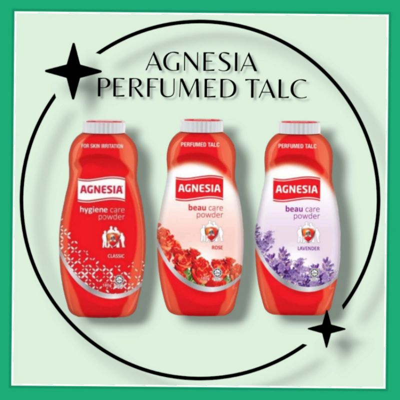 AGNESIA PEEFUMED TALC 100% ORIGINAL QUALITY HEALTHCARE PRODUCT | Shopee ...