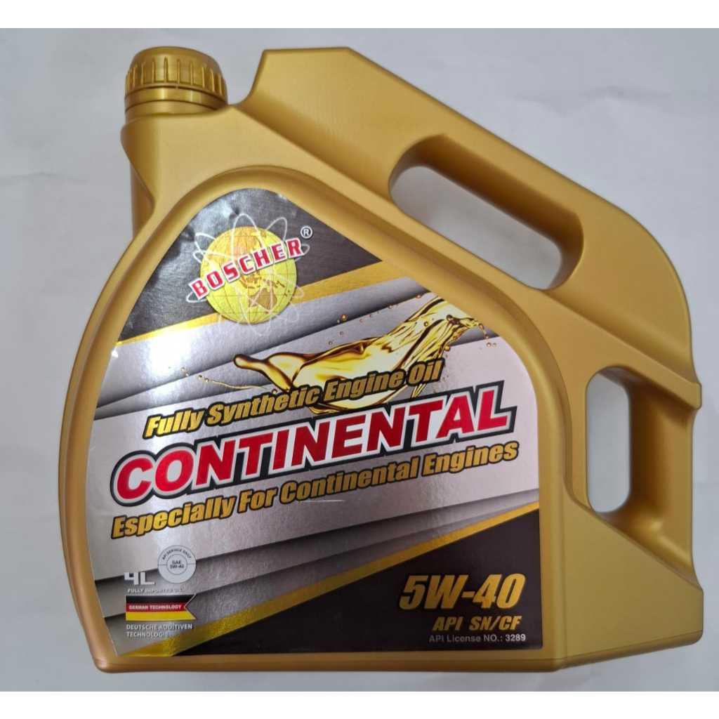 BOSCHER ENGINE OIL 5W40 4 LITER (10,000KM) *GERMAN TECHNOLOGY* | Shopee Malaysia