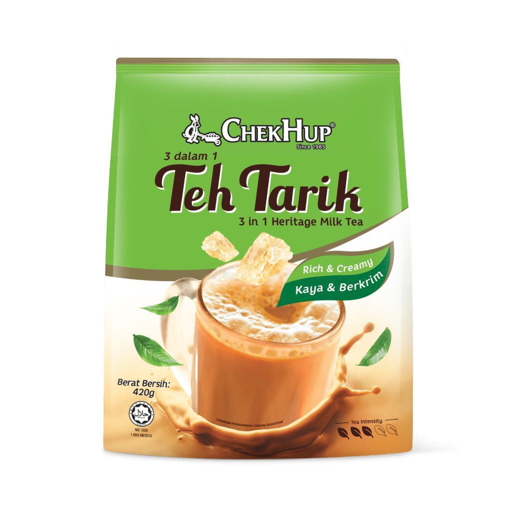 CHEK HUP Teh Tarik 3 in 1 Heritage Milk Tea 12 x 35G | Shopee Malaysia