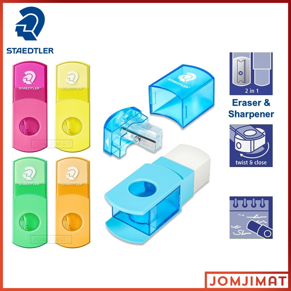 Staedtler Eraser Sharpener Combination (2 in 1) 511 SE / Staedtler Tub ...