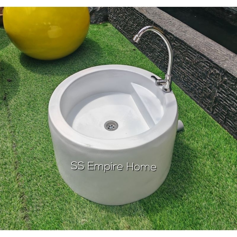 B3 Basin Wudhu Wuduk Sink Sinki Fiberglass Portable Footwash Cuci ...
