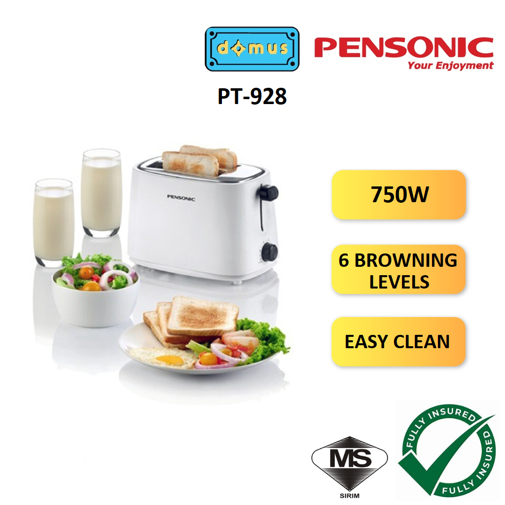 Pensonic 2 Slices Bread Toaster Pembakar Roti Murah 烤面包机 PT-928 / PT928 ...