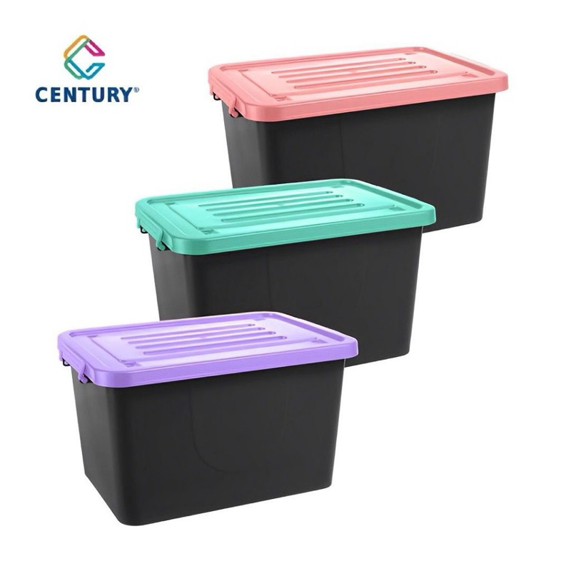 7997 Century Storage Box With Wheels / Kotak Simpanan Roda 50L | Shopee ...