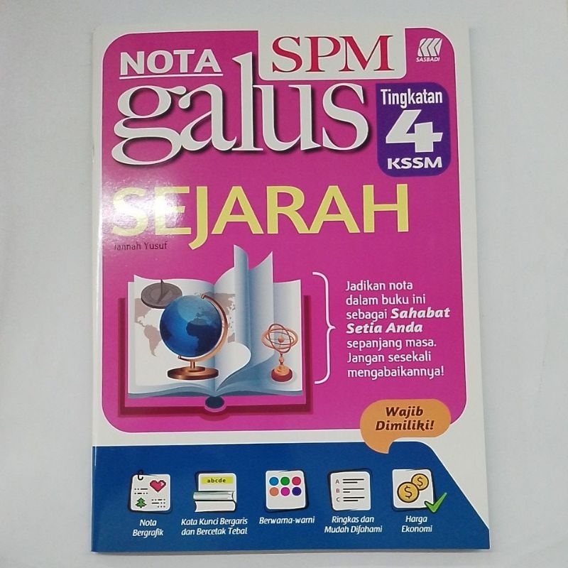 nota galus spm SEJARAH tingkatan 4 kssm | Shopee Malaysia