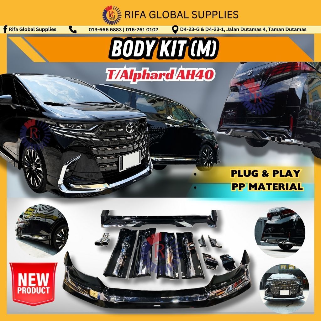 Toyota Alphard 2023 2024 AGH40 AH40 M Body Kit Full Set Front Skirt ...