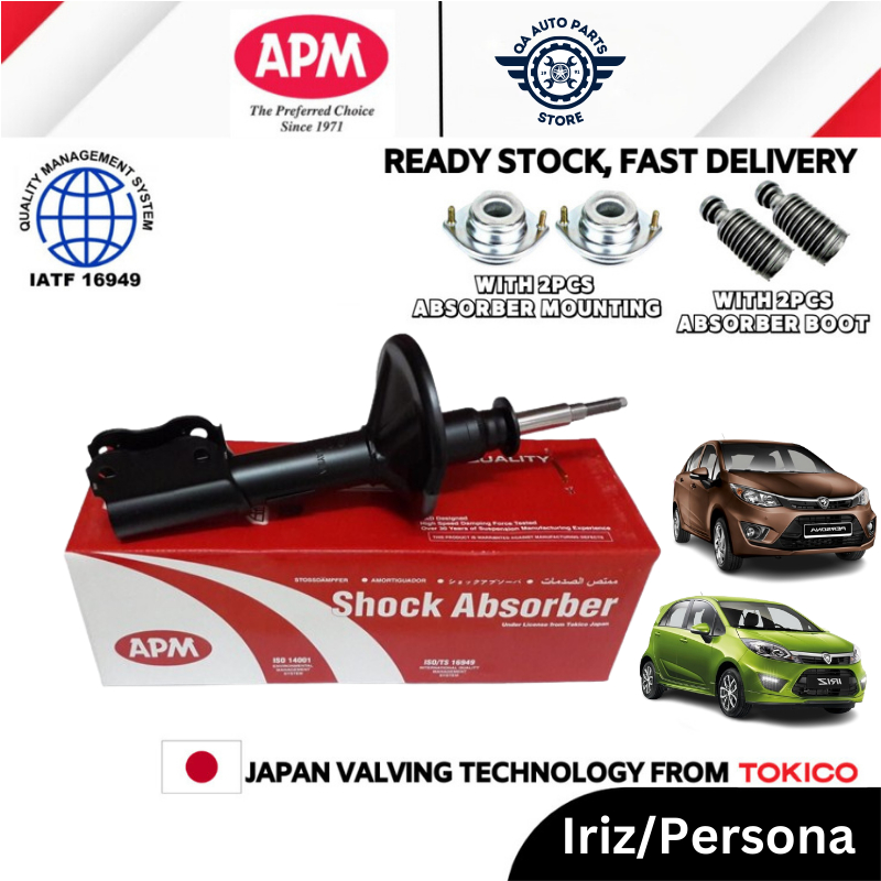 📌 APM Original 📌 Proton IRIZ PERSONA Shock Absorber (Front + Rear 4 Pcs ...