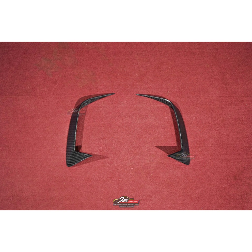 Honda FL5 Type R Rear Bumper Canard CMST Dry Carbon One Pair | Shopee ...