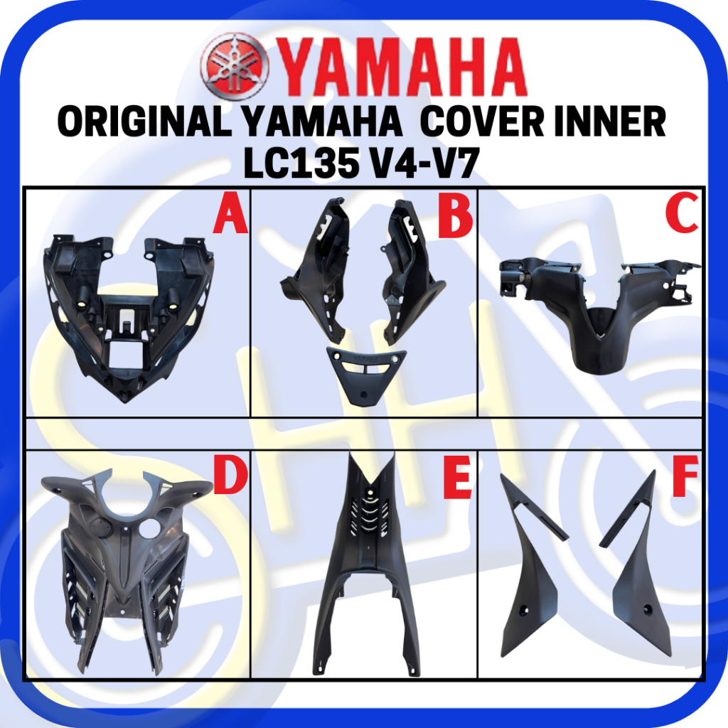 ORIGINAL YAMAHA 135LC LC135 135 COVER INNER BODY INNER SET LC V4 V5 V6 V7 ORIGINAL COVER INNER ...