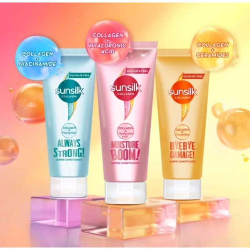 SUNSILK SUPER CONDITIONER/PERAPI RAMBUT 170ml Moisture Boom!/Bye Bye ...