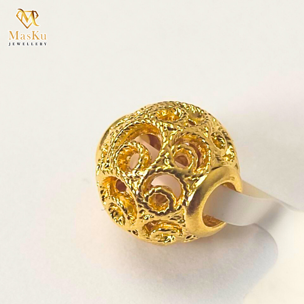 MasKu Jewellery 999 Charm / 999 Charm Bebola Swirl MKJH181962 | Shopee ...