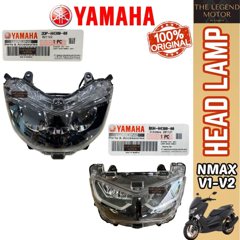 NMAX150 NMAX V1 V2 NMAX155 155 Head Lamp Depan Front Light Headlamp ...