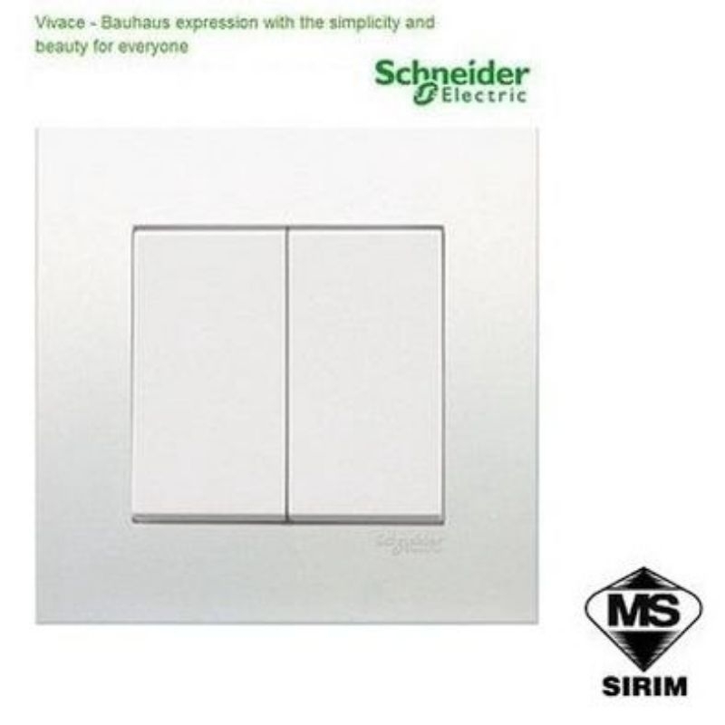 schneider vivace kb32 2gang1way switch | Shopee Malaysia