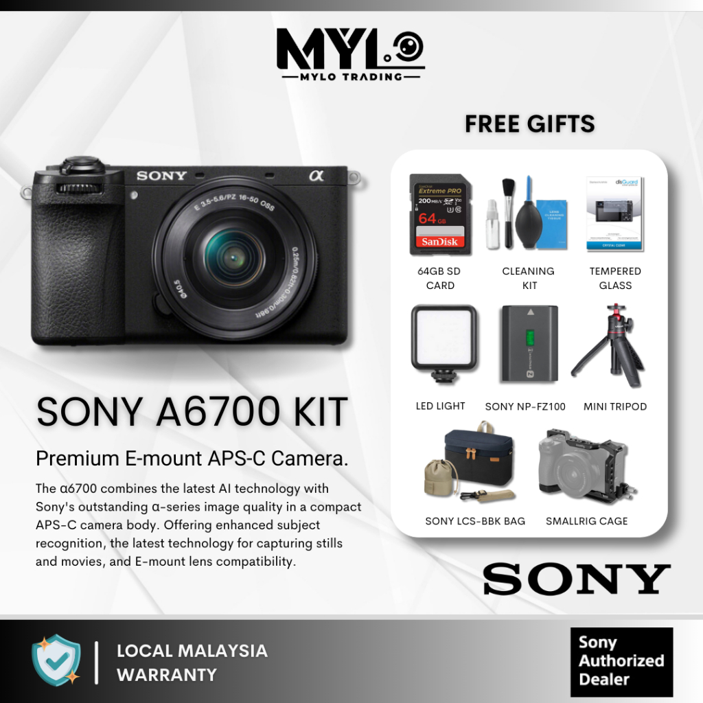 (READY STOCK) - Sony A6700 Mirrorless Camera Body & 16-50mm & 18-135mm ...