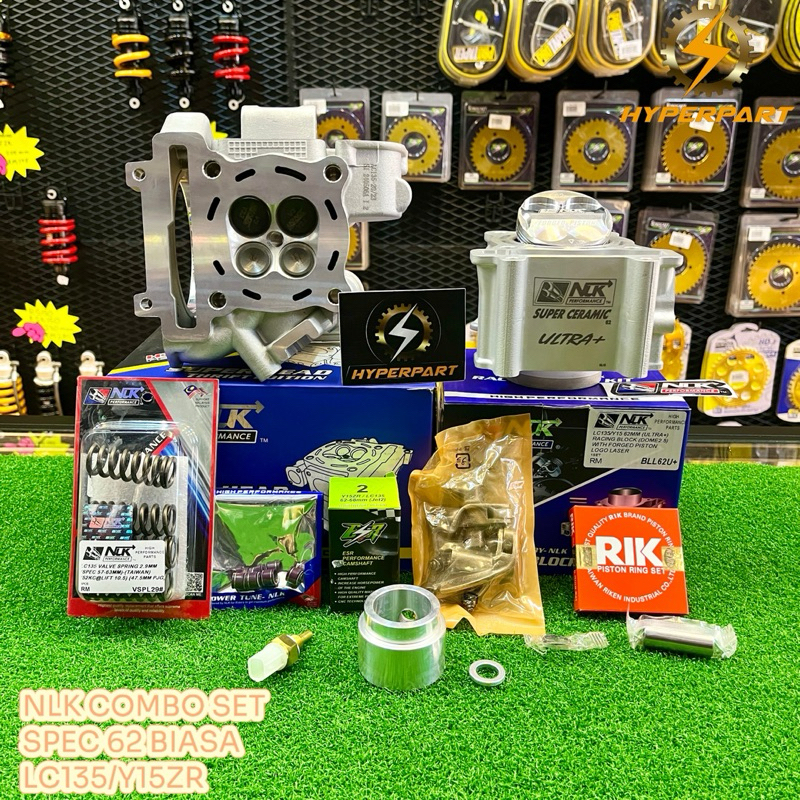 BAJET V1+ SPEC 62 NLK PERFORMANCE TOP COMBO SET SUPERHEAD 20/23 BIASA SPEC62 Y15ZR LC135 NLK ...