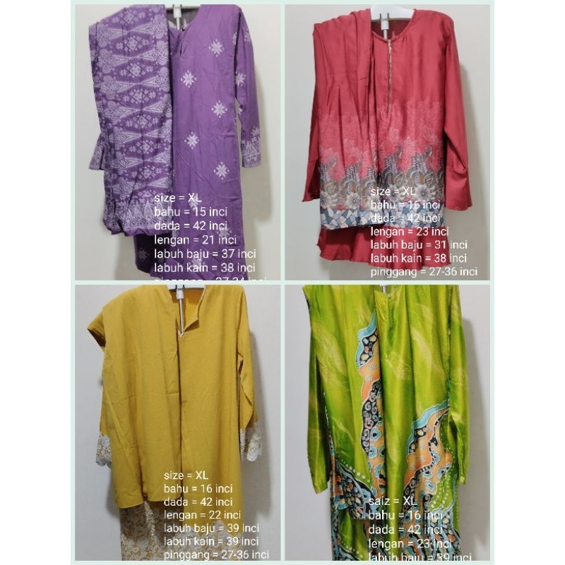 Baju preloved bundle baju kurung terpakai | Shopee Malaysia