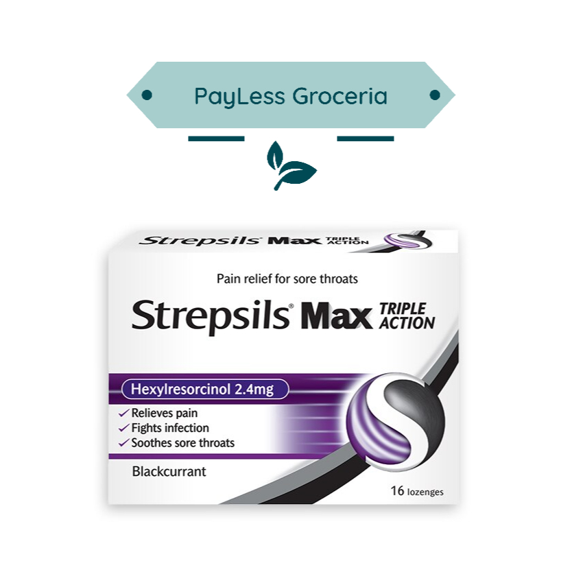Strepsils Max Triple Action Blackcurrant (16's) | Shopee Malaysia