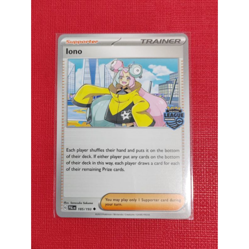 Iono Pokémon supporter card | Shopee Malaysia