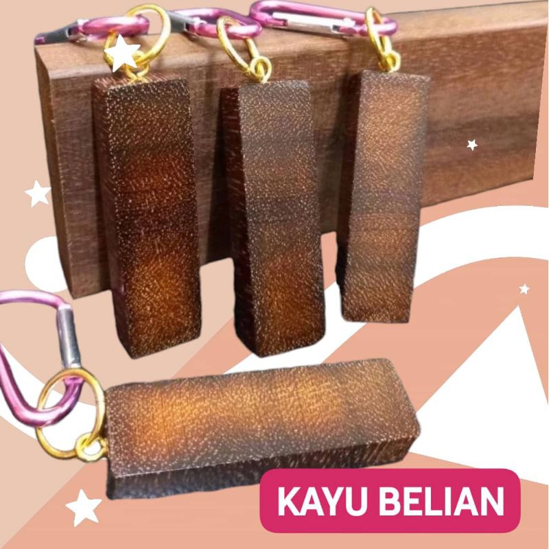 KAYU BELIAN @ TEBELIAN (Kayu Besi) + Carabiner | Shopee Malaysia
