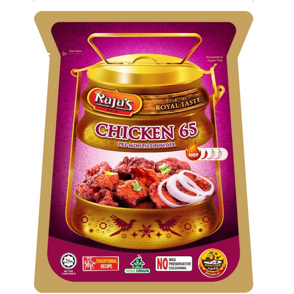 RAJA'S CHICKEN 65 / AYAM GORENG ALA '65' (100GM) | Shopee Malaysia