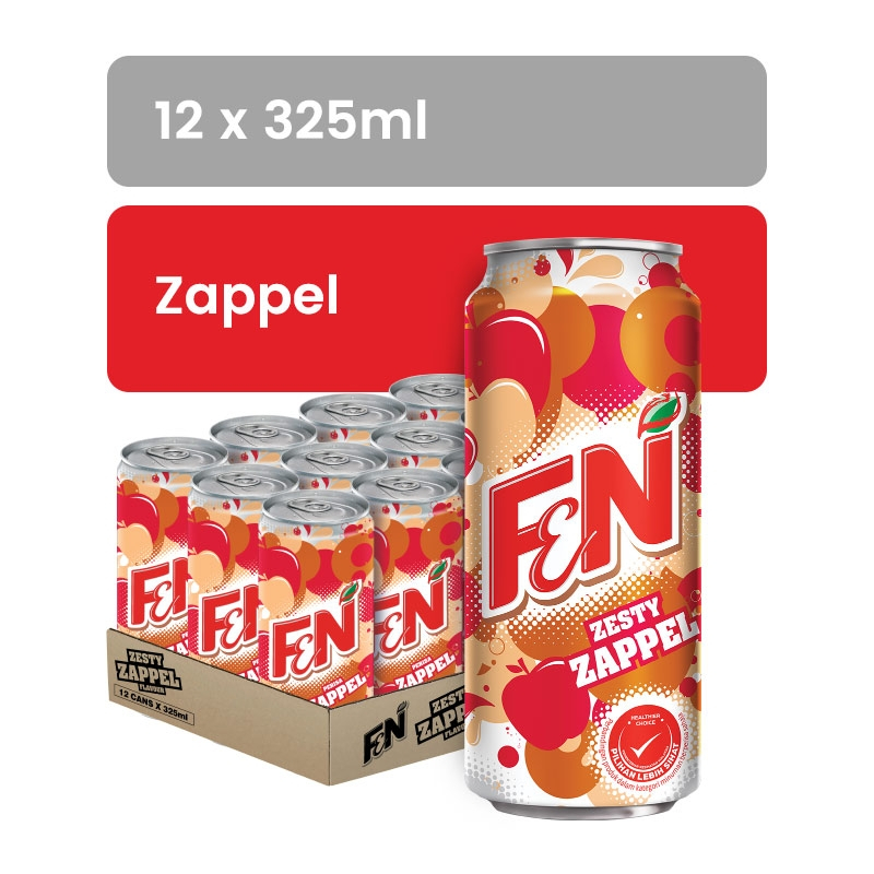 F&N FUN FLAVOURS ZAPPEL 325ML X 12 CANS (1 CARTON) | Shopee Malaysia
