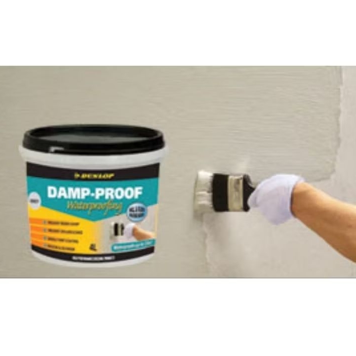 DUNLOP DAMP-PROOF WATERPROOFING MEMBRANE (4LITRE SET) WATER-BASED EPOXY ...