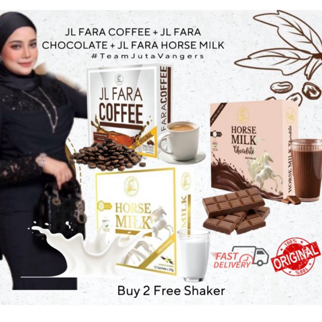 [ORIGINAL HQ] JL FARA COFFE / HORSE MILK / CHOCOLATE HORSE MILK JL FARA ...