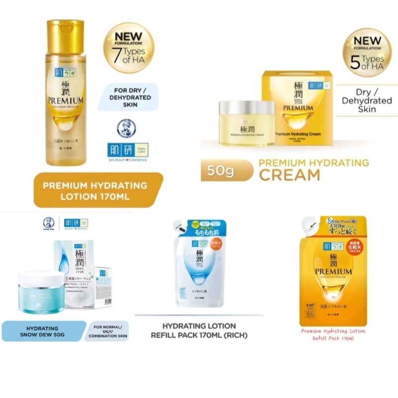 Hada Labo Premium Hydrating Lotion/Hydrating Cream/Snow Dew Cream/All ...