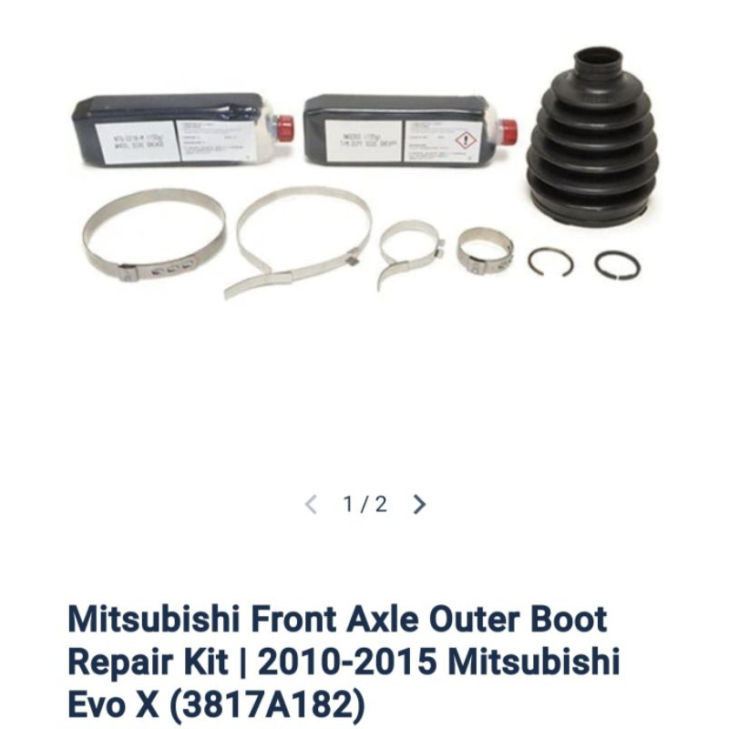 Mitsubishi Evo X Front Axle driveshaft Outer Boot Repair Kit - cz4a/ evolution 10 | Shopee Malaysia