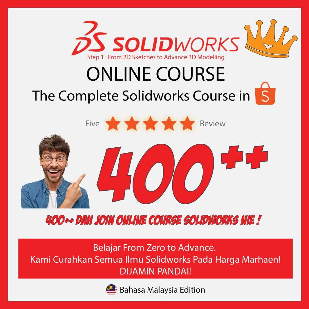 Solidworks Online Course Step 1 : From 2D Sketches to Advance 3D ...