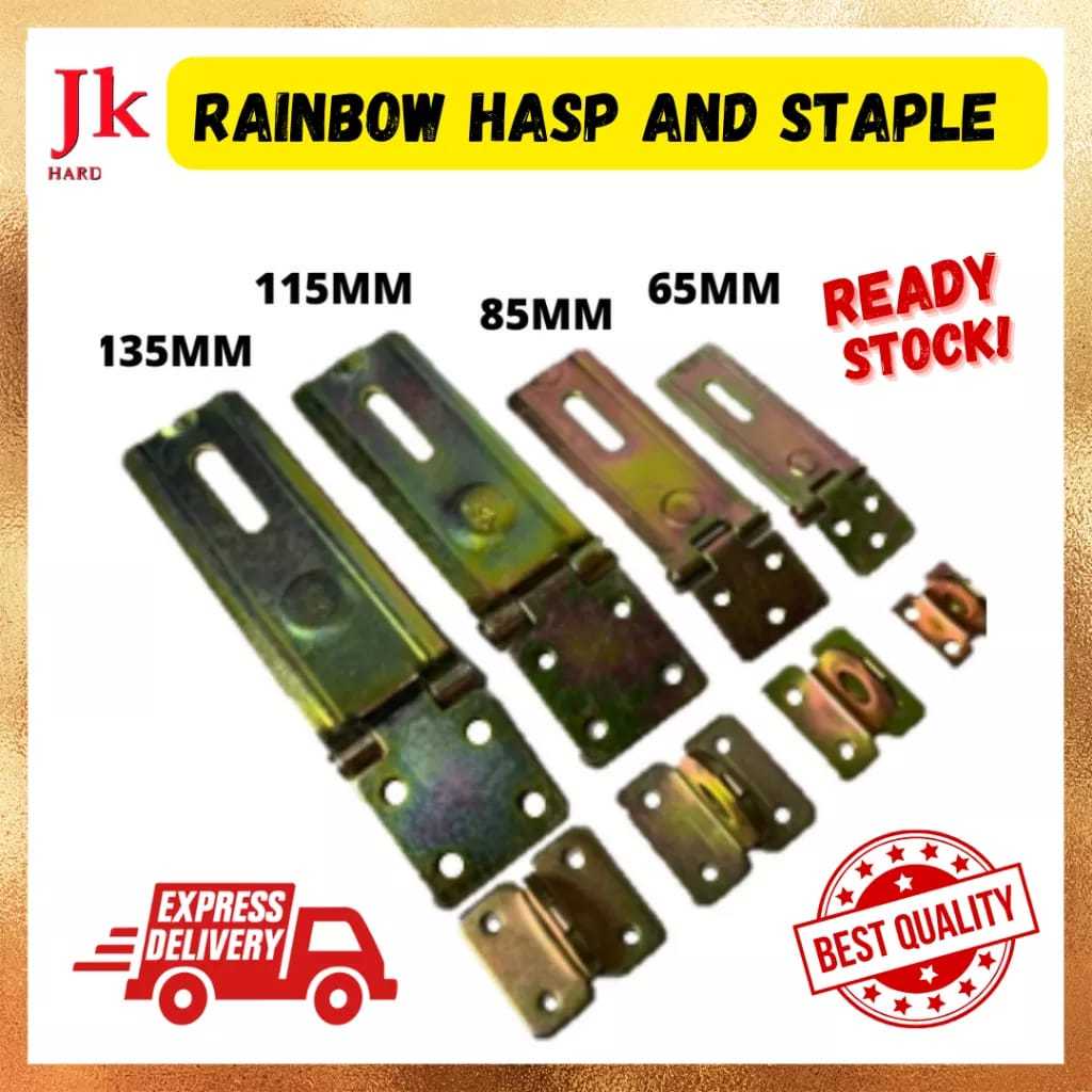 Rainbow Hasp and Staple / Door Lock / Door Latch / Selak Pintu Mangga ...