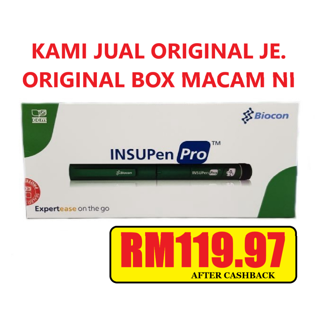 [ORIGINAL][KKM APPROVED] Biocon InsuPen Pro (1 box) insupro | Shopee ...