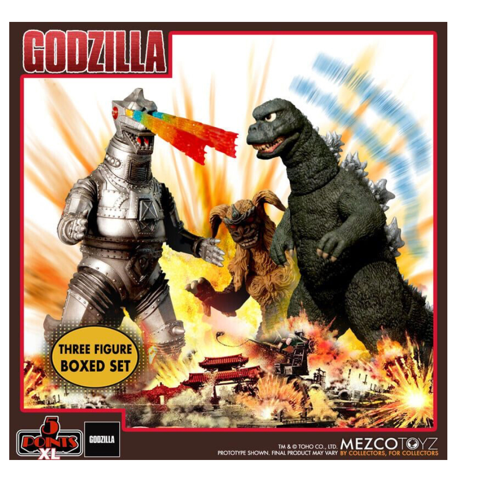 {ORIGINAL} Mezco Toyz Godzilla vs Mechagodzilla (1974) Deluxe Three ...