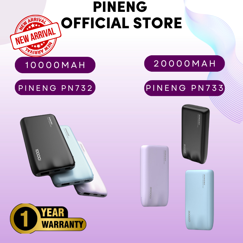 Pineng Powerbank PN733 PN732 type c dan usb cas in dan out(10000mAh ...