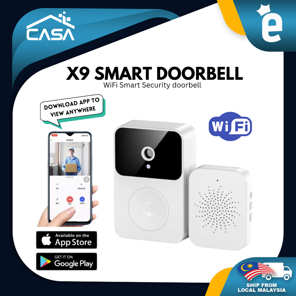 X9 Door bell wireless WiFi door bell camera Door Bell for Home Wireless ...