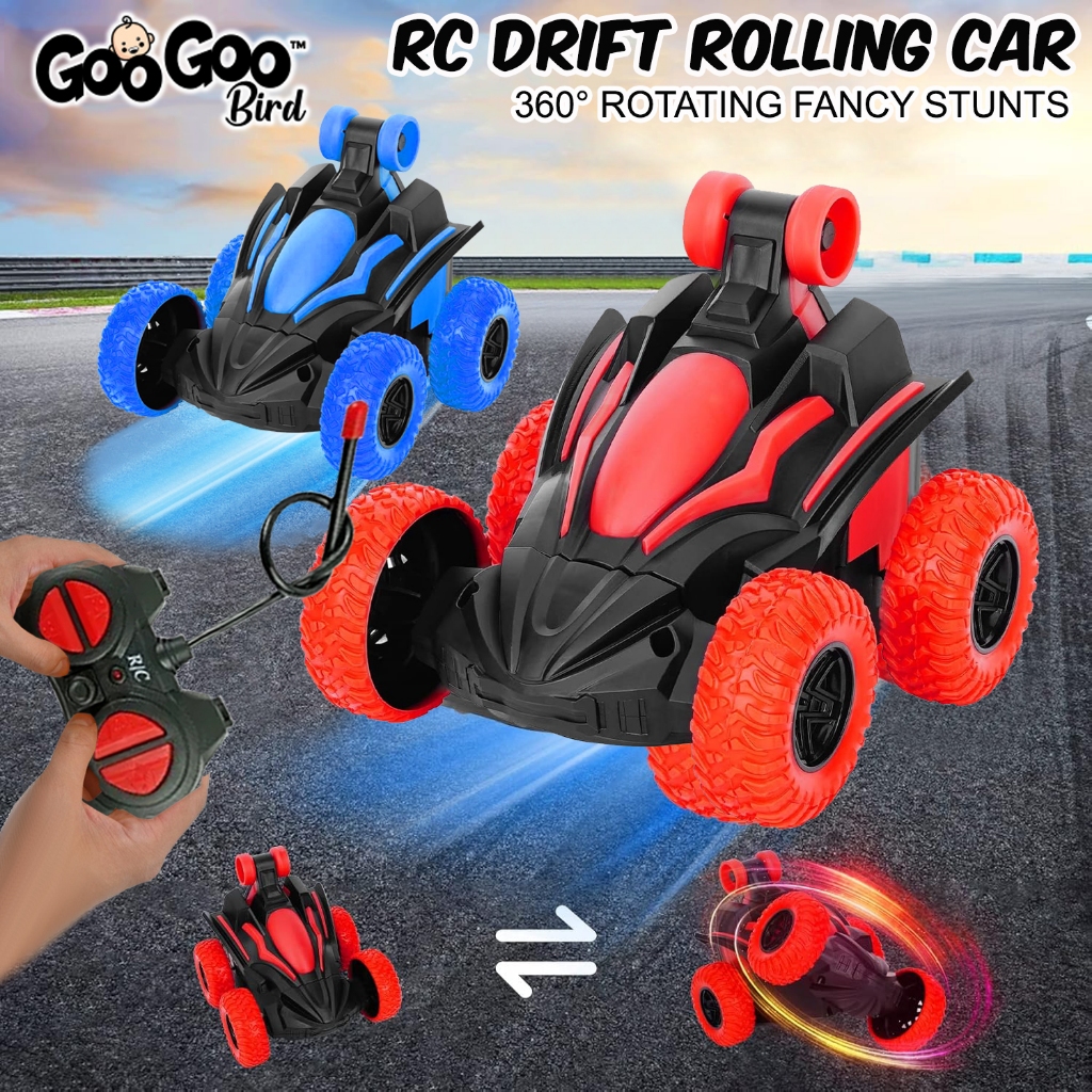GOOGOO BIRD 360° Rotation Remote Control Drift Rolling Car Stunt Car ...