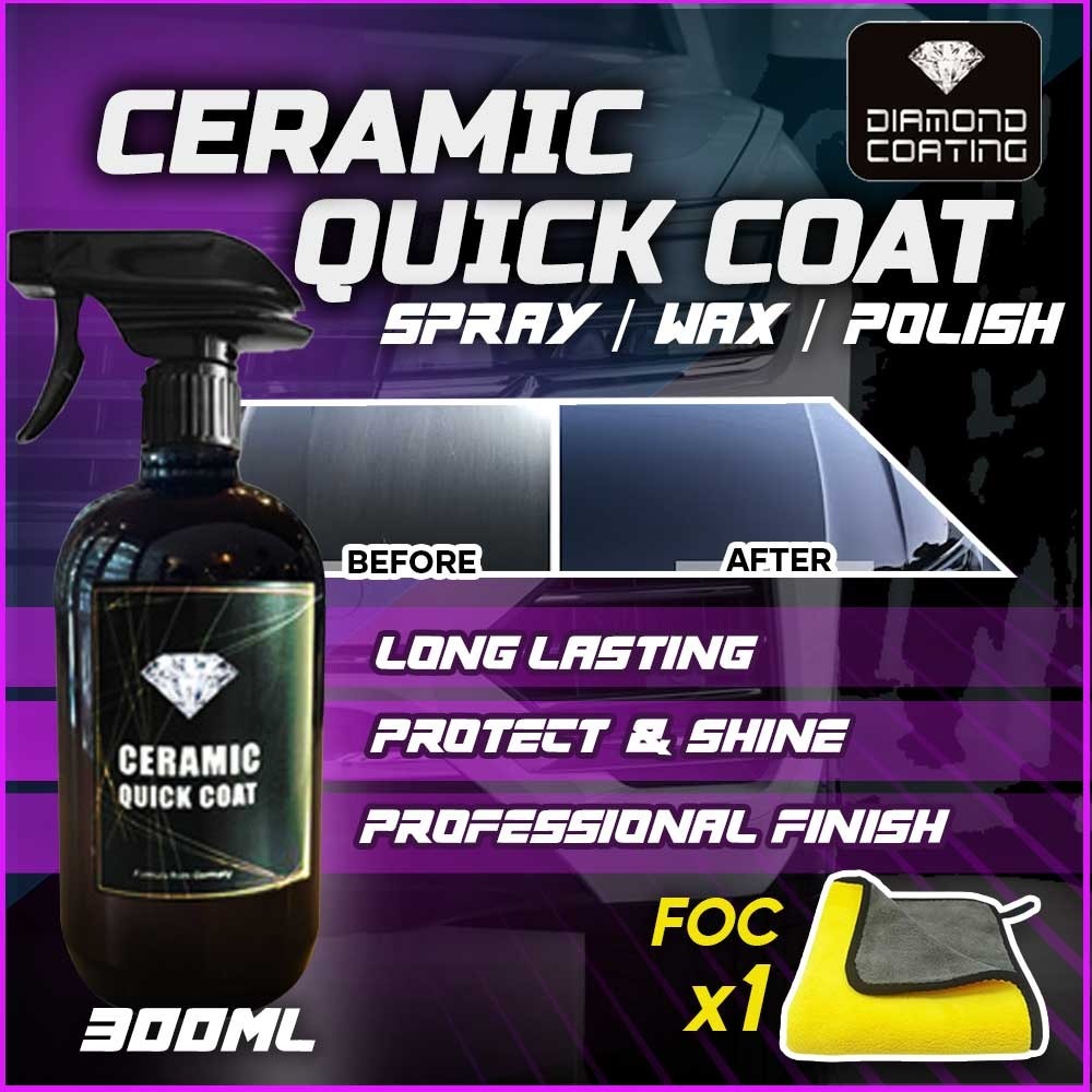 Diamond Coating 500ml Ceramic Quick Coating Spray Wax Car Polish ...