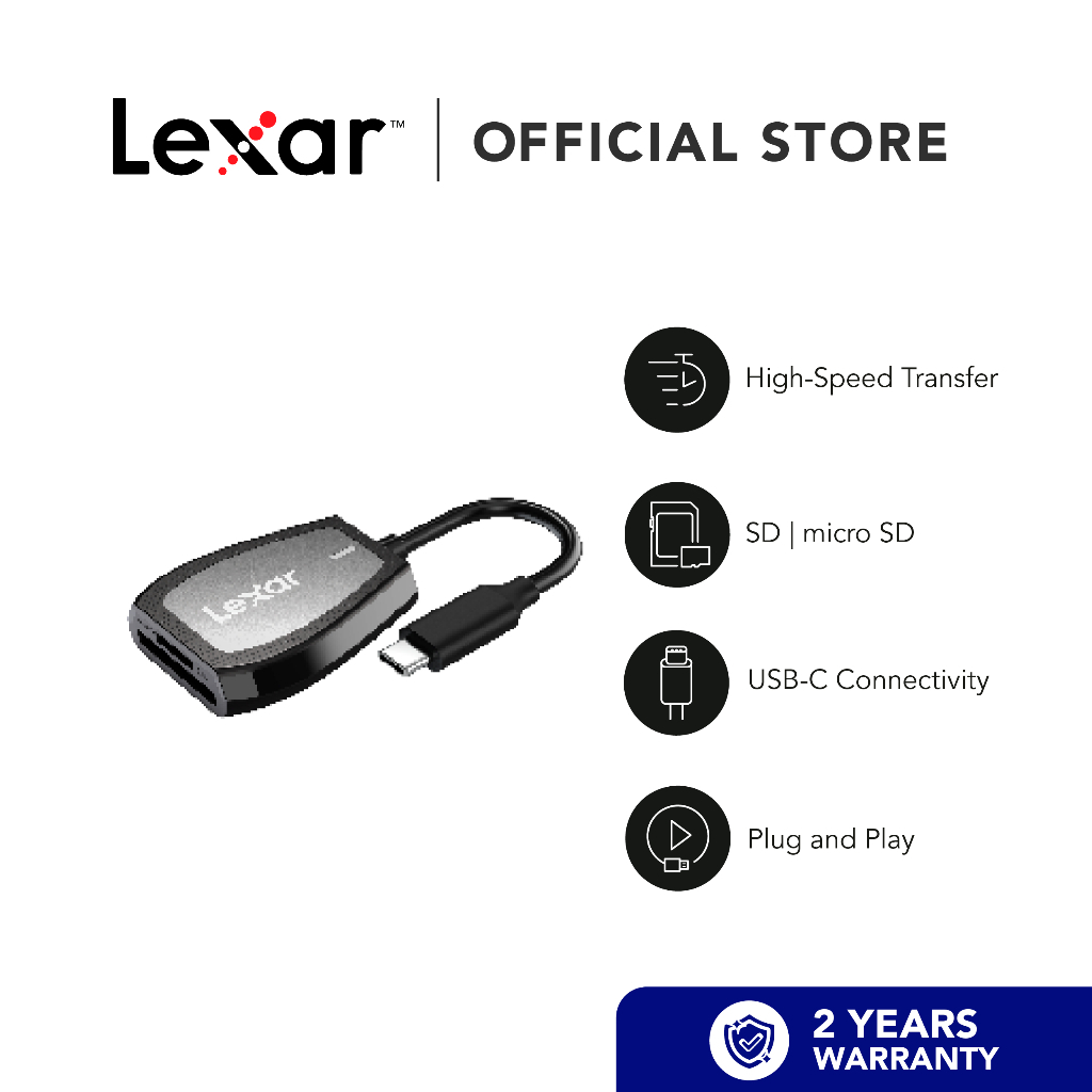 Lexar Professional USB-C Dual-Slot Reader | Shopee Malaysia